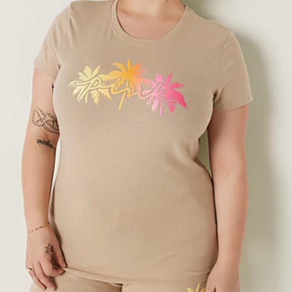 PINK Victoria's Secret | Tops | New Vspink Short Sleeve Everyday Tee ...